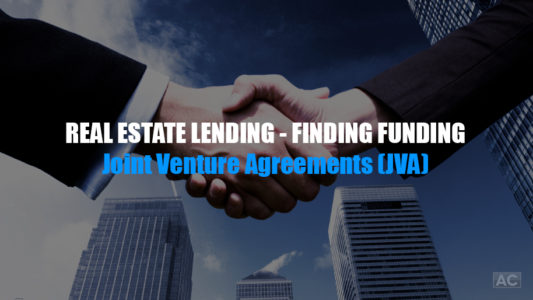 Finding Funding - Joint Venture Agreements (JVA) | Andrew Cordle